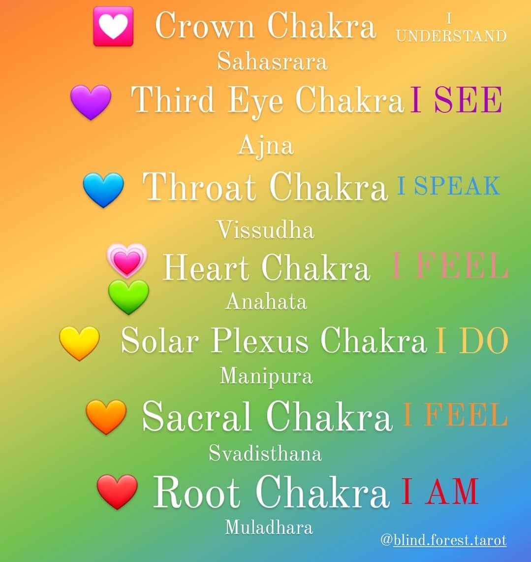 🌈The Seven Chakras🌈 | Blind Forest Tarot